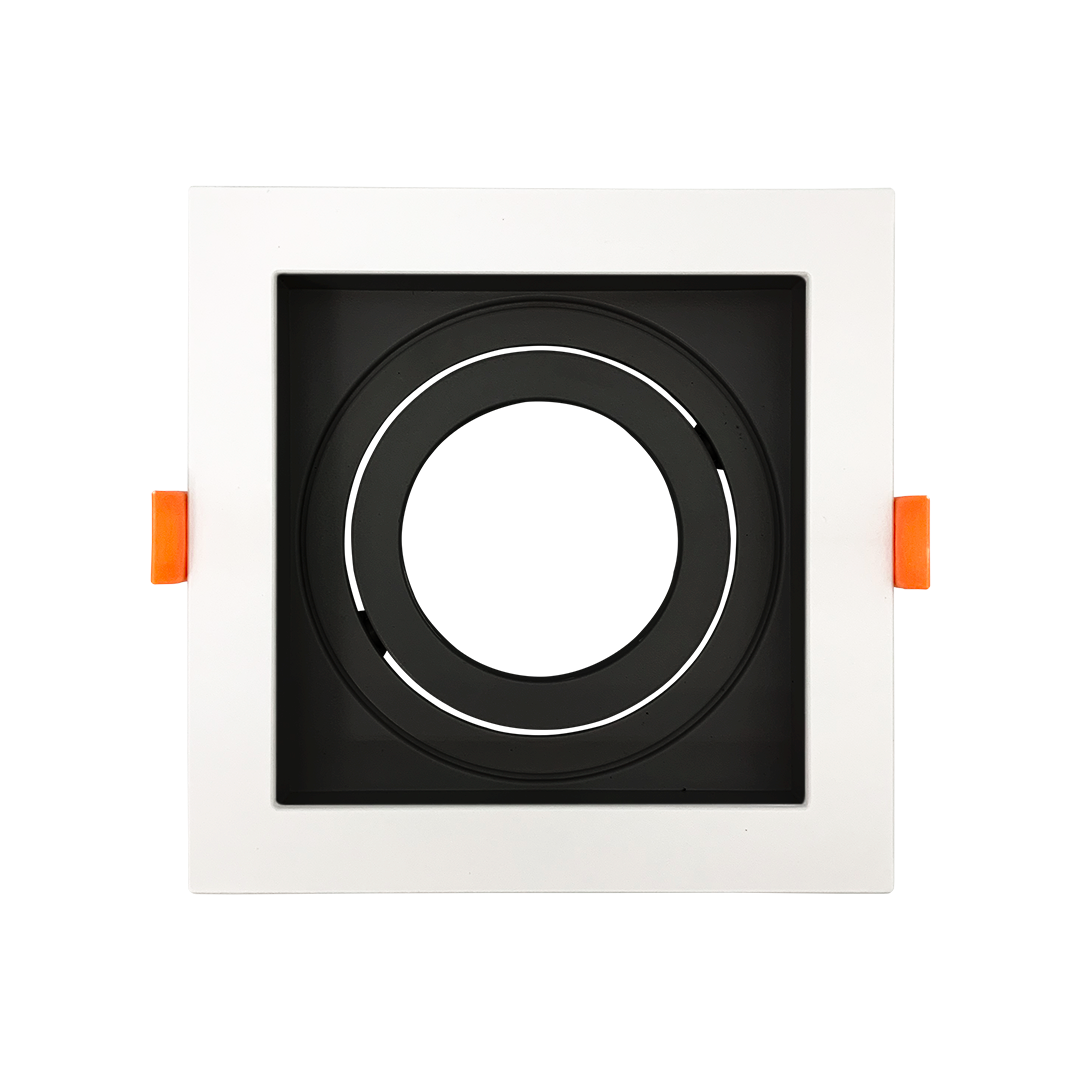 SPOT RECUADO PARA LAMPADA PAR20 CONECT ABS BRANCO/ PRETO - Cristallux