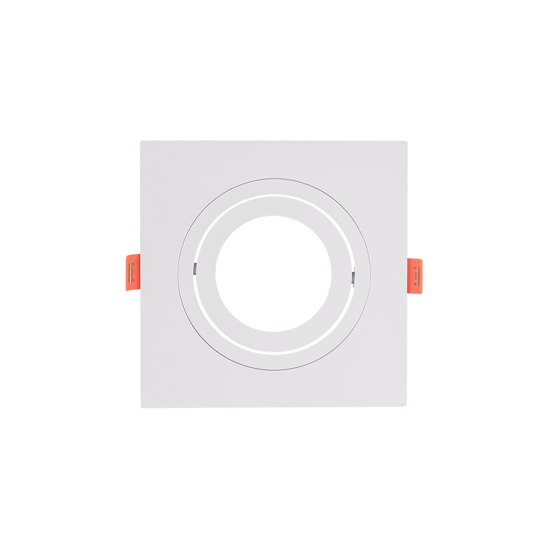 SPOT QUADRADO ABS PARA LAMPADA AR111 CONECT BRANCO - Cristallux