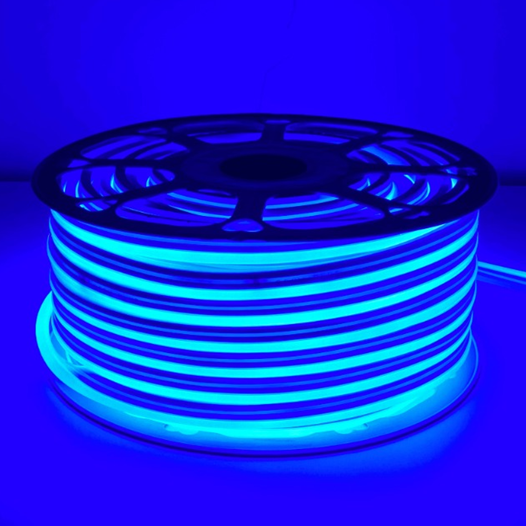 FITA LED NEON 50MT 220V 14,4W/M AZUL IP65 - Cristallux