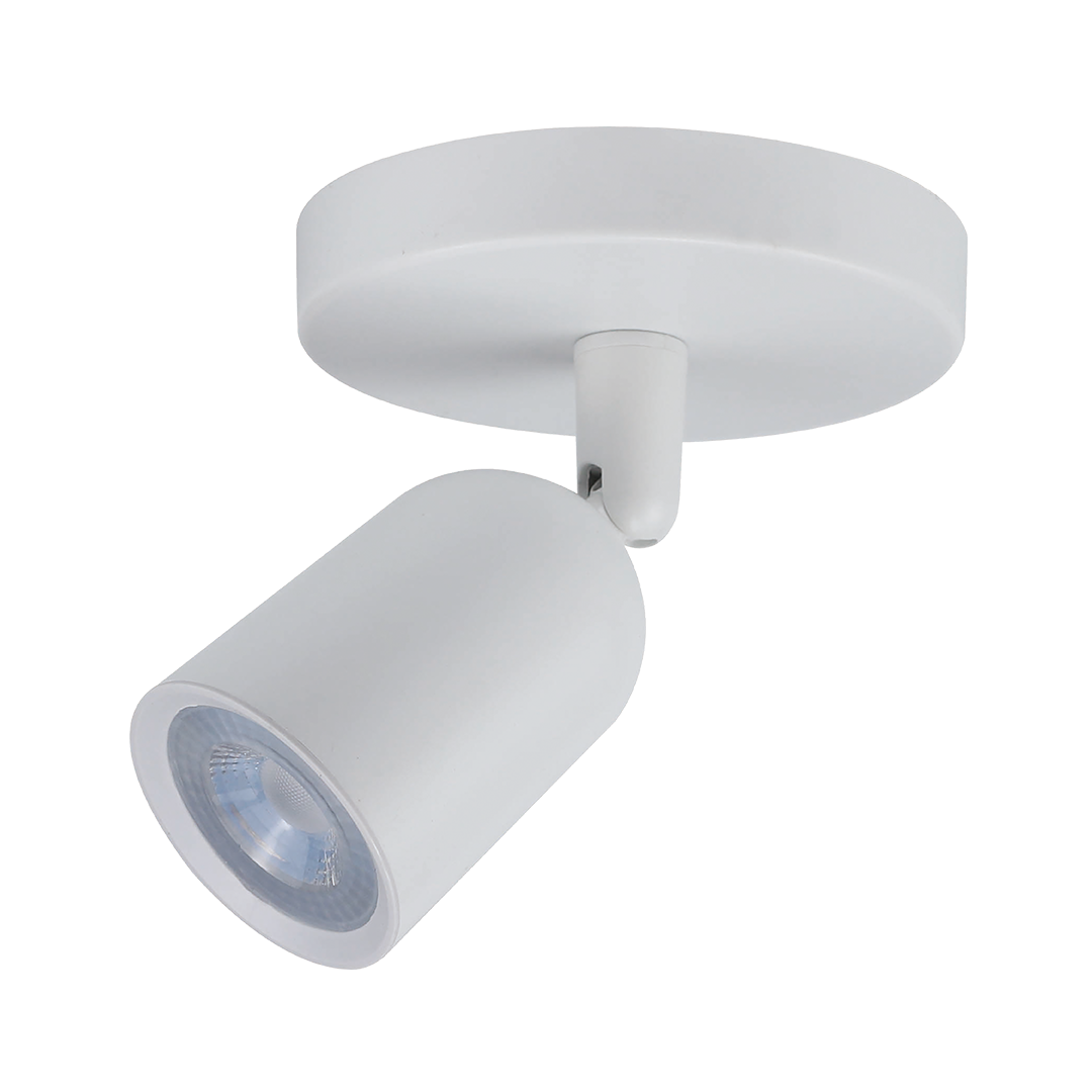 SPOT DIRECIONAVEL FIXO DE TETO PARA LAMPADA MR16 SOQUETE GU10 BRANCO ...